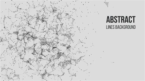 Premium Vector Vector Technology Background Plexus Effect Abstract