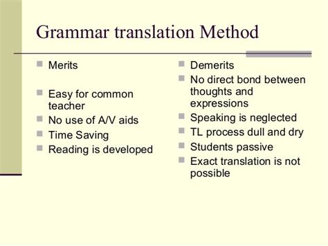 Methods Of Teaching English