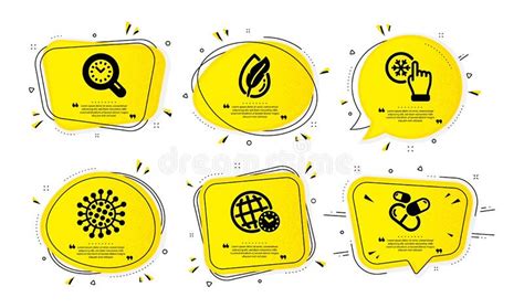 Freezing Click Time Management And Time Zone Icons Set Vector Stock