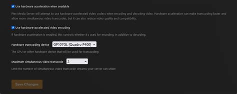 plex gpu transcoding general support unraid