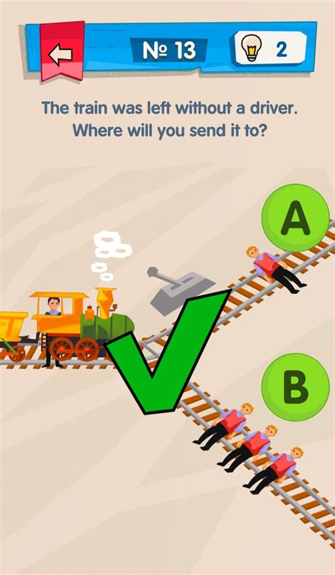 IQ Boost Level 13 The Train Was Left Without A Driver Where Will You Send It To Answers