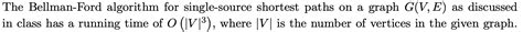 Solved The Bellman Ford Algorithm For Single Source Shortest