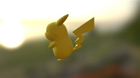 Picachu 3d Model By Phocaonatsgaming [fa9b258] Sketchfab