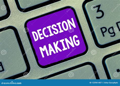 Handwriting Text Writing Decision Making Concept Meaning The Act Of Deciding Between Two Or