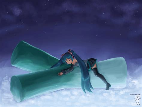 Miku And Giant Leek Cushion Rhatsunemiku