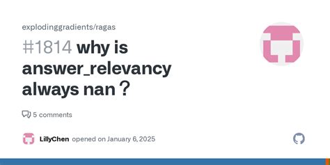 Why Is Answerrelevancy Always Nan？ · Issue 1814 · Explodinggradients