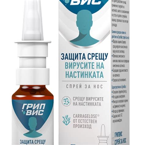 Грипвис Спрей За Нос За Защита От Грипоподобни Заболявания И Настинка Причинени От Вируси 20мл