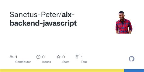 GitHub Sanctus Peter Alx Backend Javascript
