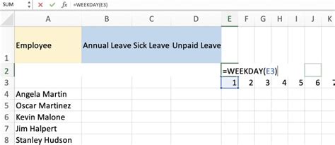 how to create a yearly leave record for employees in excel the easy