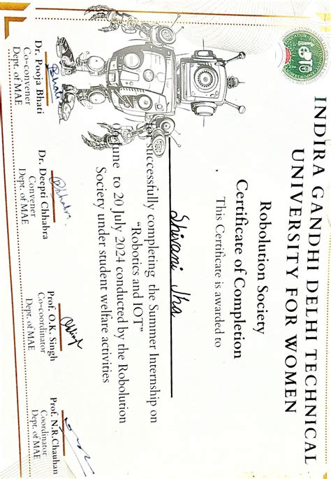 successfully completed my summer internship on arduino and iot i am… shivani jha