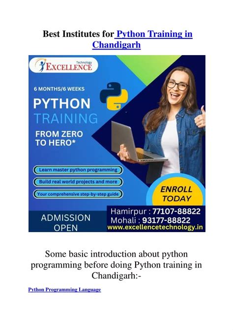 PPT Best Institutes For Python Training In Chandigarh 7 PowerPoint Presentation ID 11679559