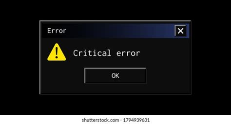 Crash Old Window Error Message Pop Stock Vector Royalty Free