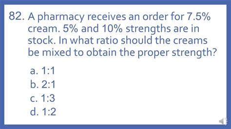 Ptcb Ptce Practice Test Question 82 Alligation Math Problem Pharmacy