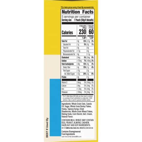 Nature Valley Crispy Blueberry Breakfast Biscuits 5 Ct 1 77 Oz Ralphs