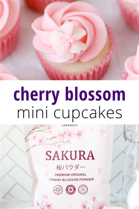 Mini Cherry Blossom Cupcakes Bakes And Blunders