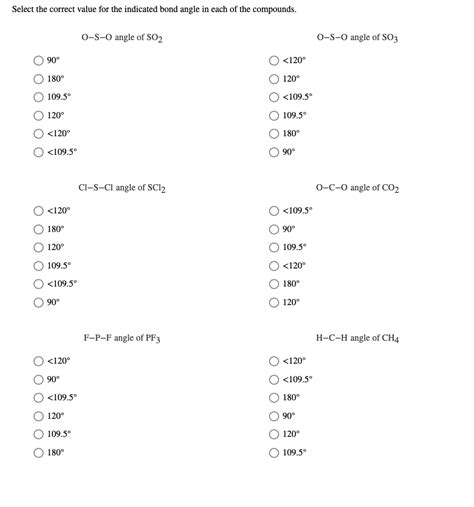 So2 Bond Angle
