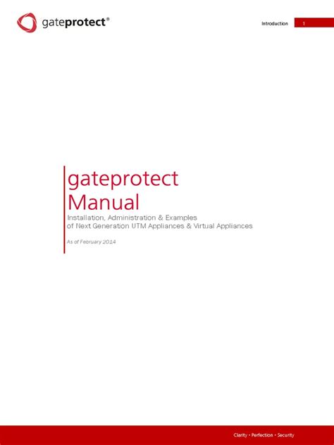 Manual Next Generation Firewall Gateprotect Pdf Proxy Server Ip