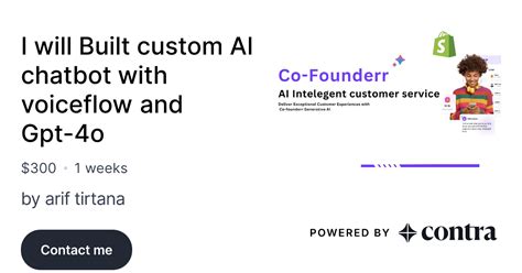 I Will Built Custom Ai Chatbot With Voiceflow And Gpt 4o By Arif Tirtana