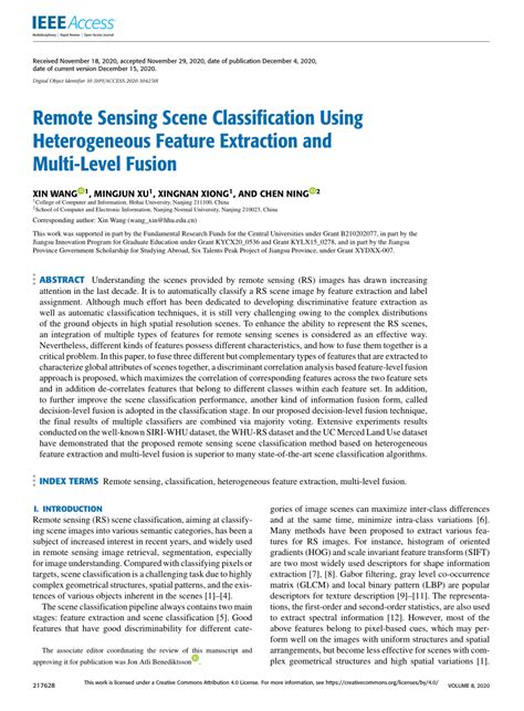 Pdf Remote Sensing Scene Classification Using Heterogeneous Feature Extraction And Multi Level