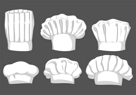 Chef Hat Vector Set 140537 Vector Art At Vecteezy