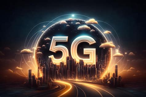 Premium Photo 5g Technology Concept Background