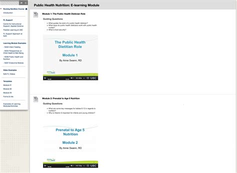 3 Learning Module Examples Blended Learning Course Design Template