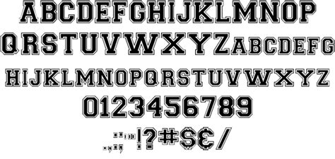 Outline Block Letter Font