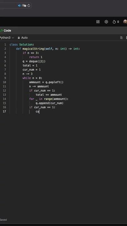 Leetcode 481 Magical String Python Leetcode Coding Programming