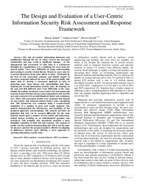 Pdf The Design And Evaluation Of A User Centric Information Security