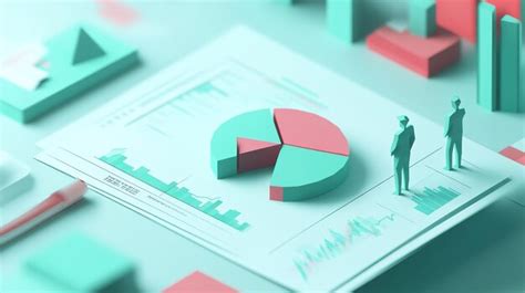 Business Analysis Report With Pie Chart And Figures In A Modern Office