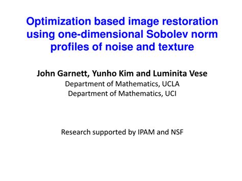 Pdf A Convex Minimization Model In Image Restoration Via One
