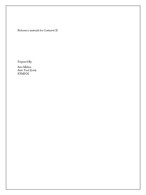 reference material for contracts ii guarantee part 1 pdf guarantee