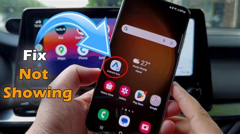 how to fix android auto not showing on phone screen without open