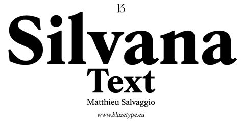 Silvana Text Font