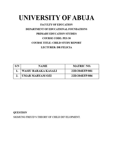 Personal Class Assessment Pdf Behavioural Sciences Cognition