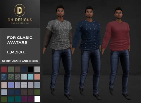 Second Life Marketplace Outfit Ethan Classic Avatars Demo