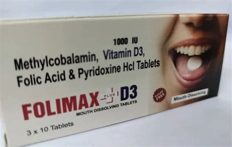 Folimax Plus D3 At ₹ 90 Stripe Calcium Citrate And Vitamin D3 Tablet