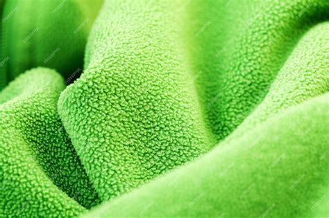Premium Photo Texture Of Green Fleece Fabric Soft To The Touch Fabric