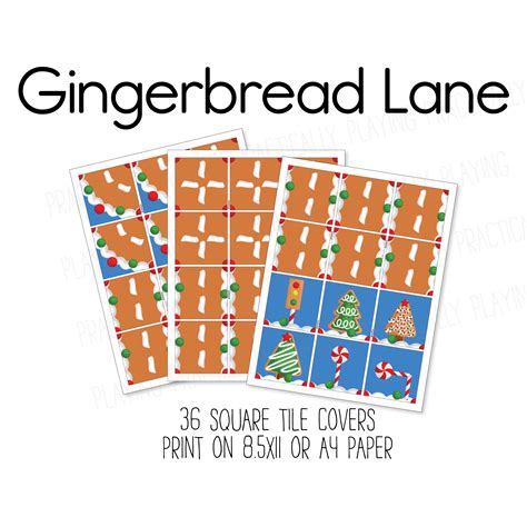 Gingerbread Lane Constructables Mega Builder Kit Printable Tiles And