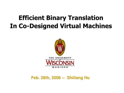 Ppt Efficient Binary Translation In Co Designed Virtual Machines Powerpoint Presentation Id
