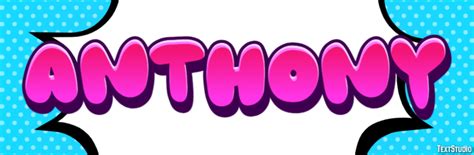 Anthony Text Effect And Logo Design Name