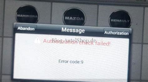 Fixed Autel Im608 Pro Authorization Check Failed Error Code9