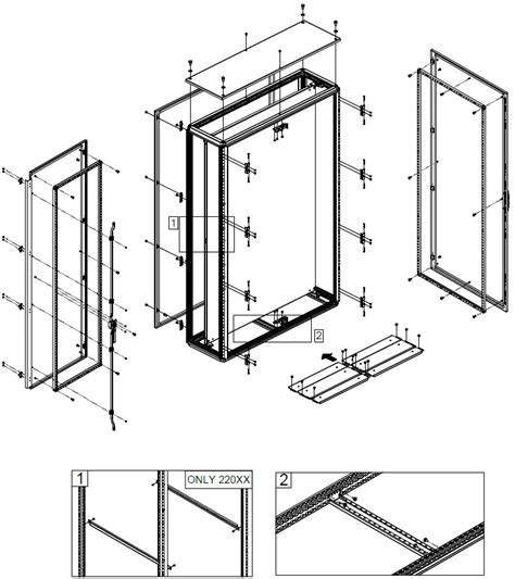 Hoffman Mcs22088r5 Floor Standing Enclosures Instruction Manual