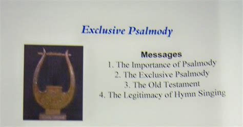 Dr Gentry On Exclusive Psalmody Rapture Time