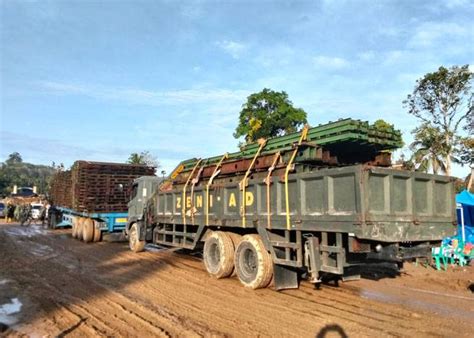 Tni Kerahkan Yon Zipur I Dd Pasang Jembatan Bailey Penghubung Tapsel