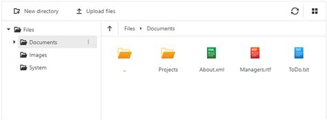 FileManager ASP NET Core Controls DevExpress Documentation