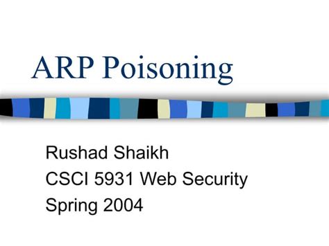 Arp Poisoning Attacksppt