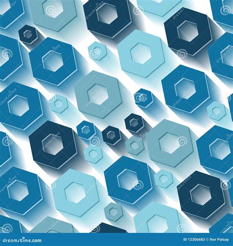 Seamless Hexagon Pattern Stock Vector Illustration Of Tiles 12306683