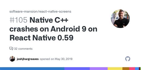 Native C Crashes On Android On React Native Issue Software Mansion React