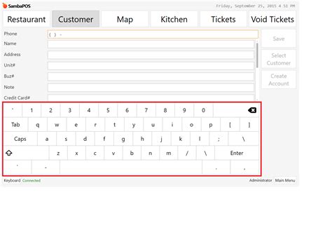 hide on screen keyboard in customer search new customer v5